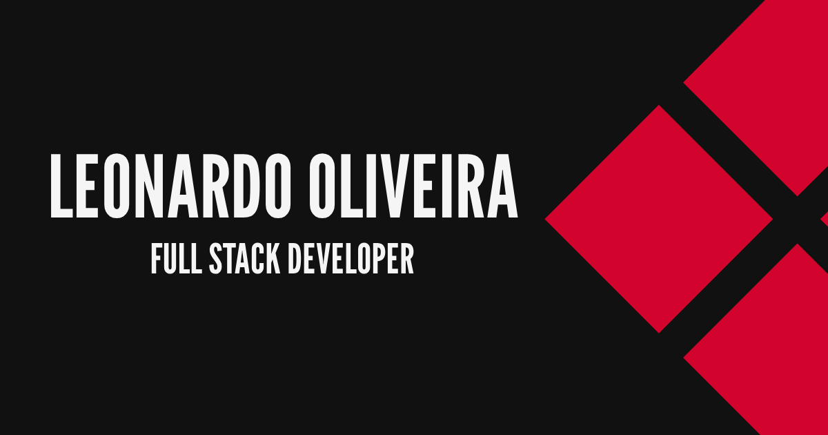 Leo Oliveira | Full stack developer